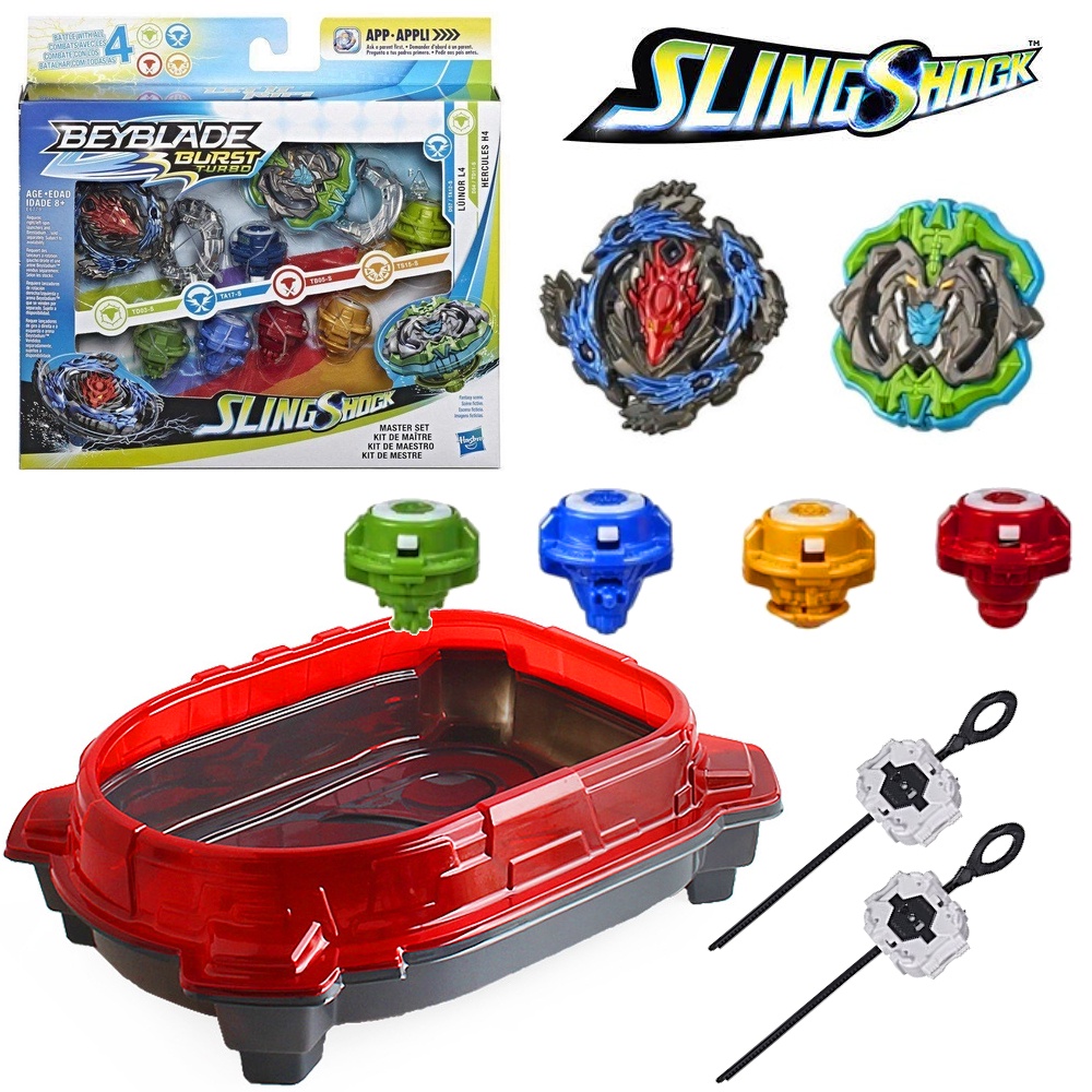 Beyblade Kit de Mestre e Arena Rail Rush - Hasbro | Shopee Brasil