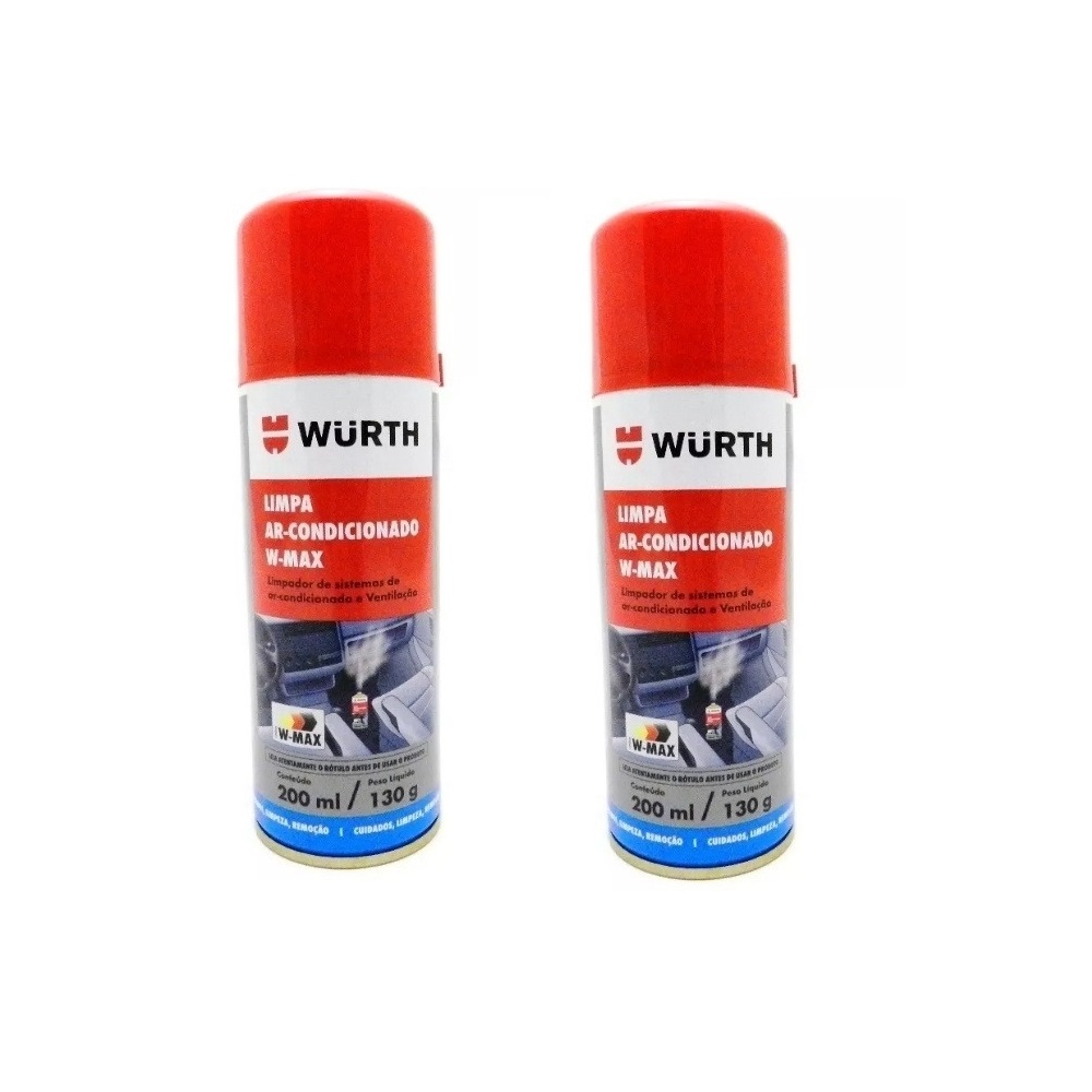 Kit 2 Higienizador Limpa Ar Condicionado W-Max Wurth 200ml | Shopee Brasil