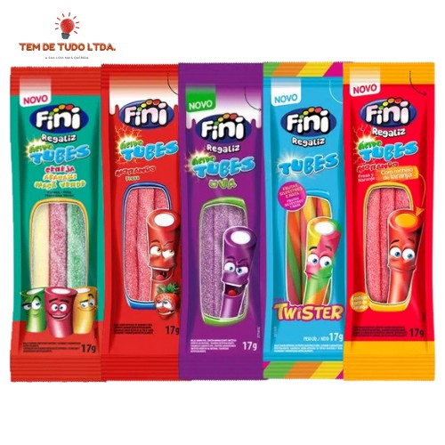Fini Tubes Caixa com 12 Unidades Vários Sabores | Shopee Brasil