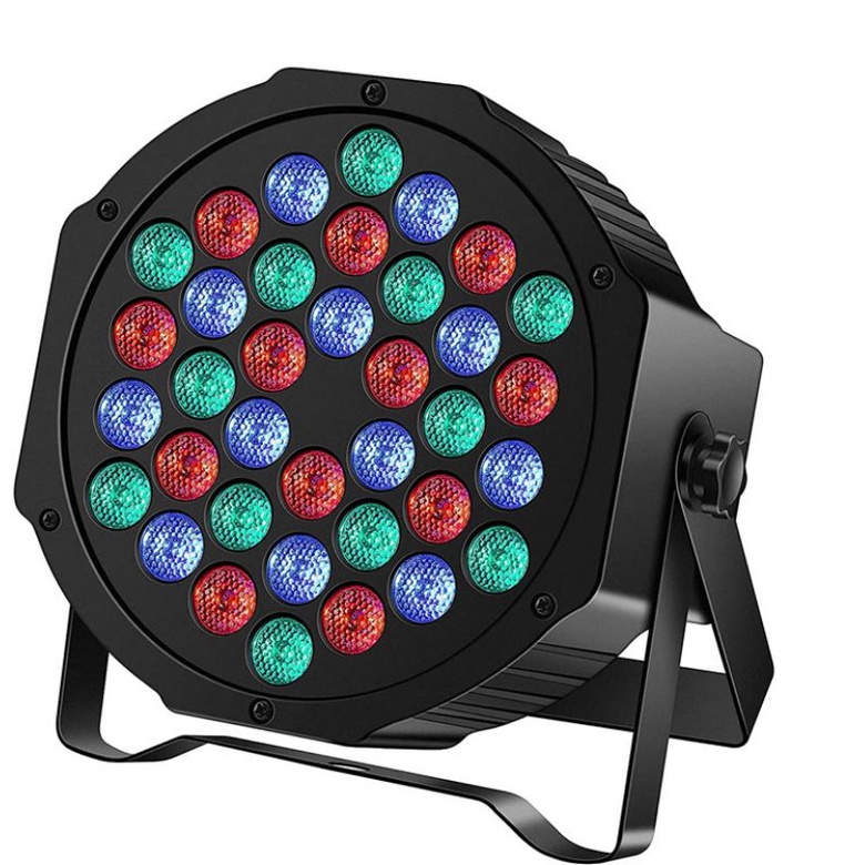 Refletor Canhão LED Profissional Par 64 Rgb 36 Leds 3w Dmx Strobo | Shopee Brasil