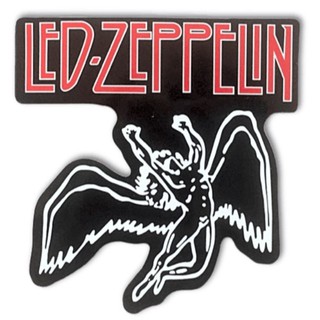 2 Adesivos da banda Led Zeppelin - 02 Stickers impressão brilho vinil 6 ...