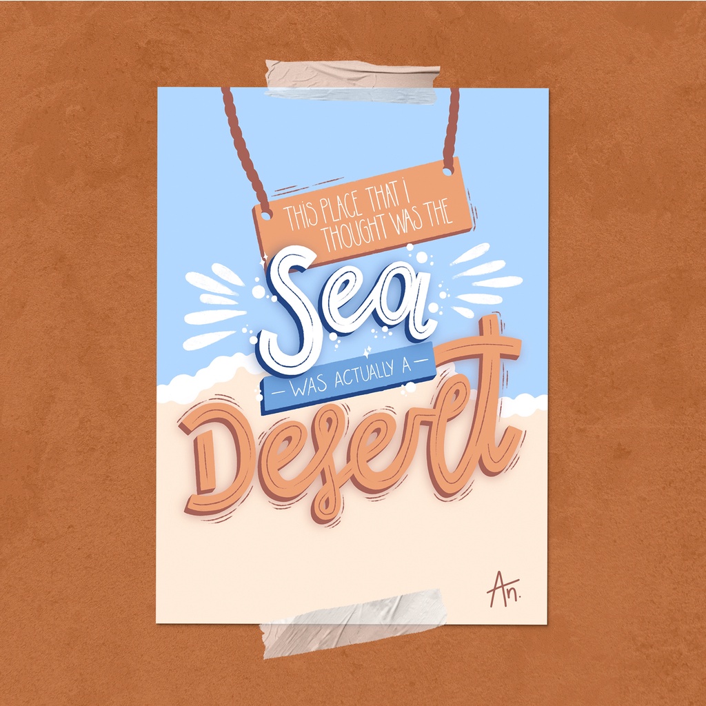 Lettering - Sea | Shopee Brasil