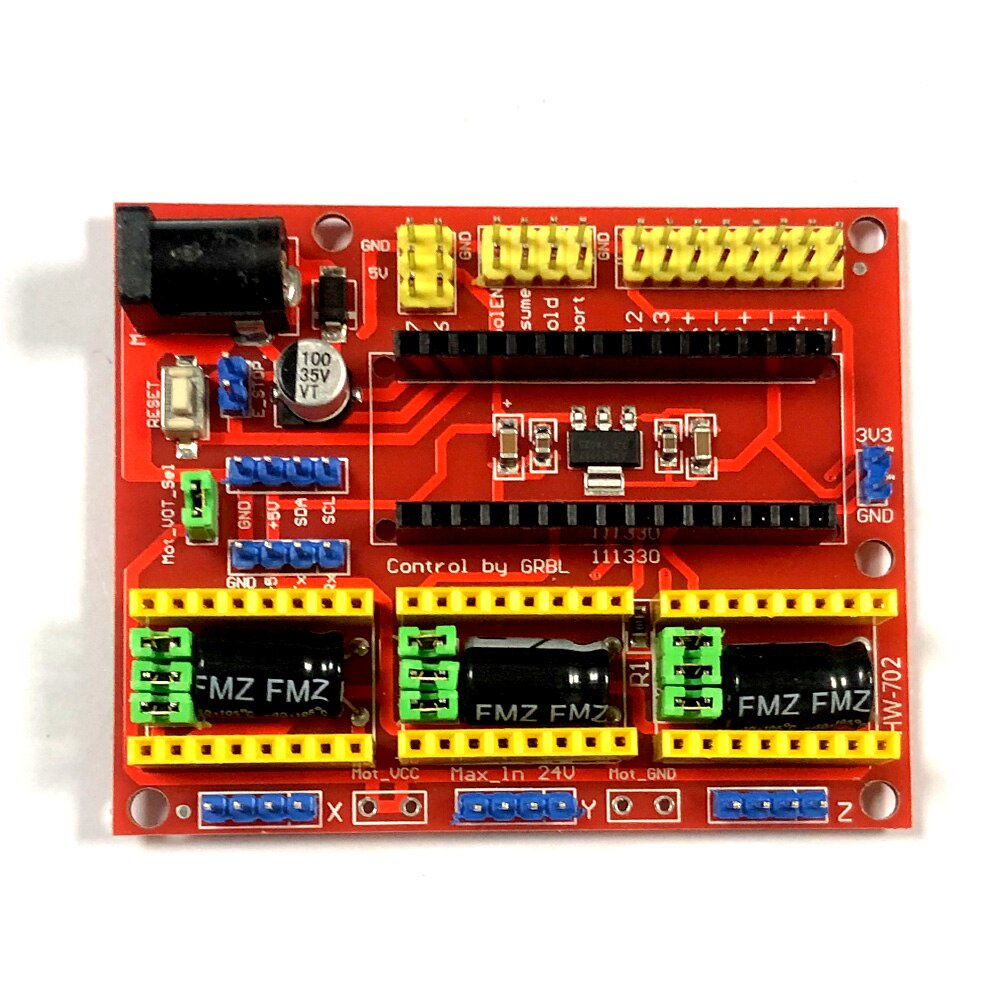Placa Cnc Shield V4 compatível com placa Nano Grbl | Shopee Brasil