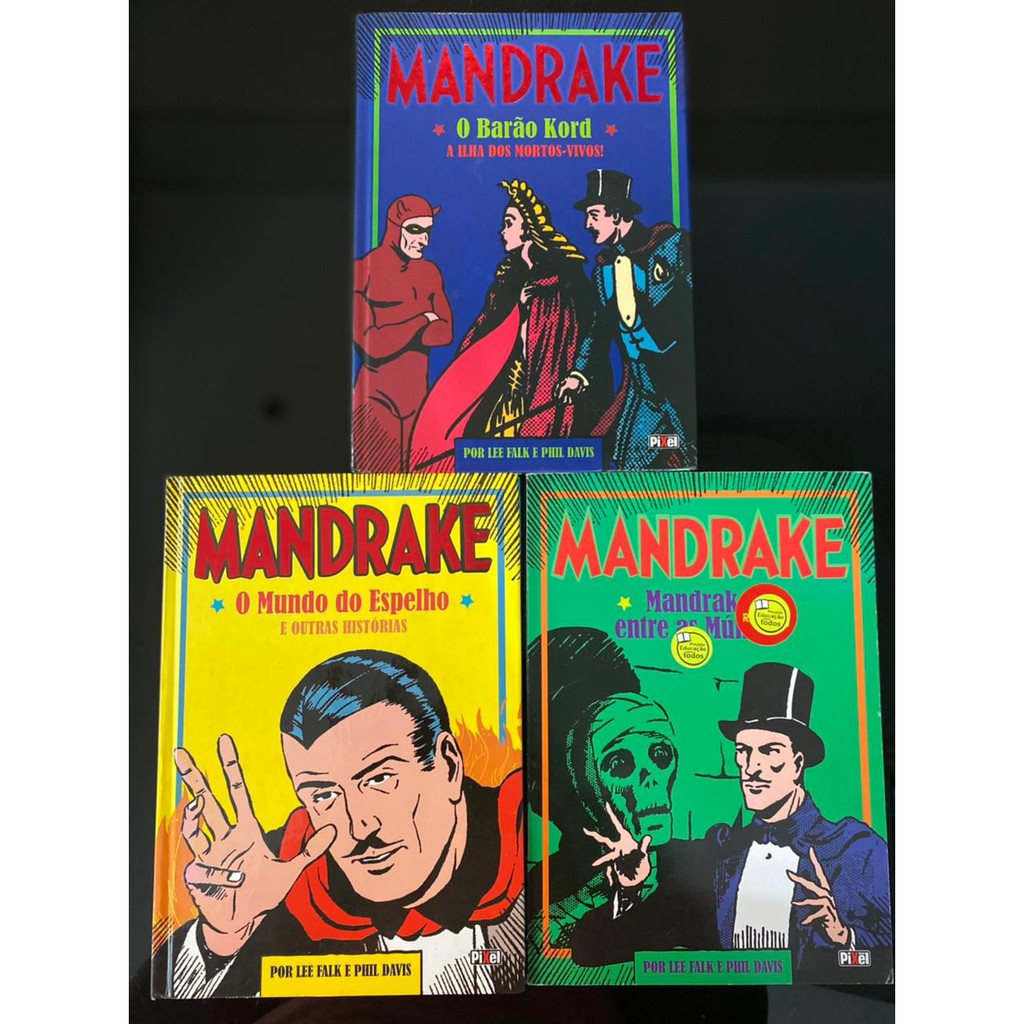 Kit 3 Hq Mandrake- (Mundo dos espelhos, O barão de Kord e Mandrake ...