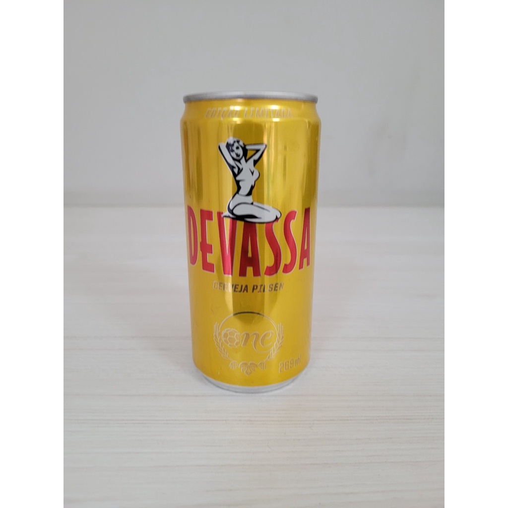 lata coleção cerveja Devassa One (amarela) - 269ml | Shopee Brasil