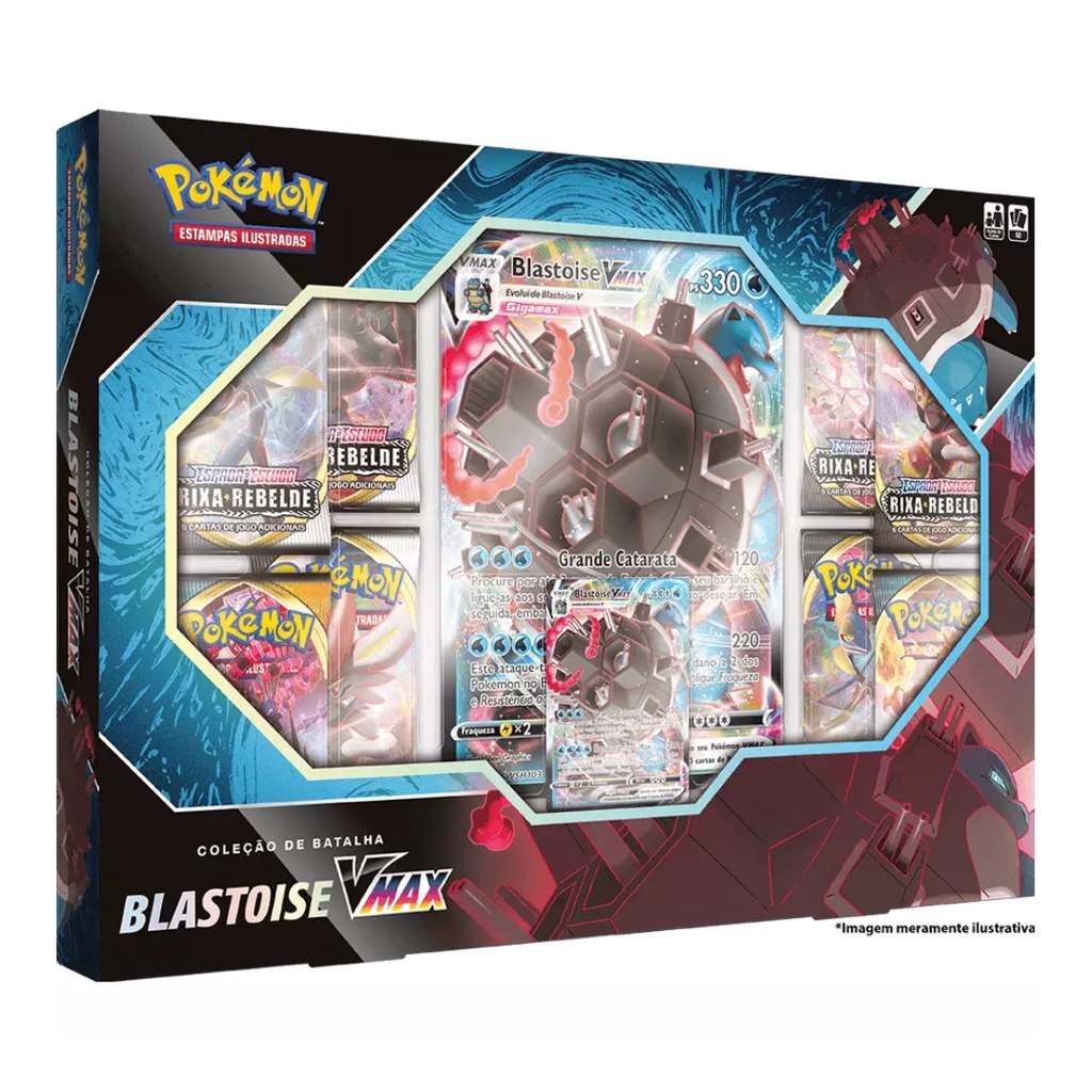 Box Blastoise Vmax Pokemon Tcg Oficial Copag Venusaur | Shopee Brasil