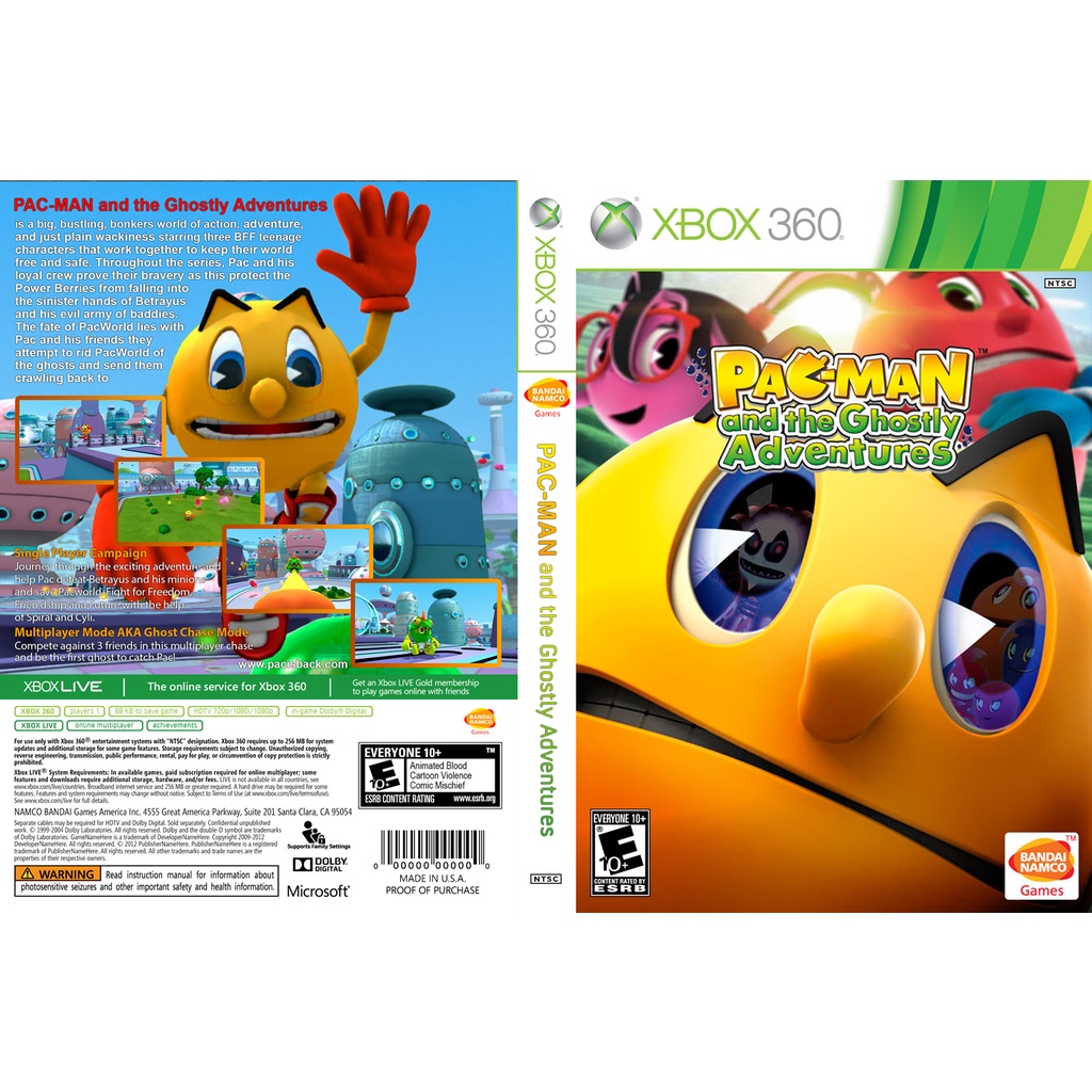 Pacman and ghost adventure 1 P/ XBOX360 (LTU/LT/JTAG/RGH) | Shopee Brasil