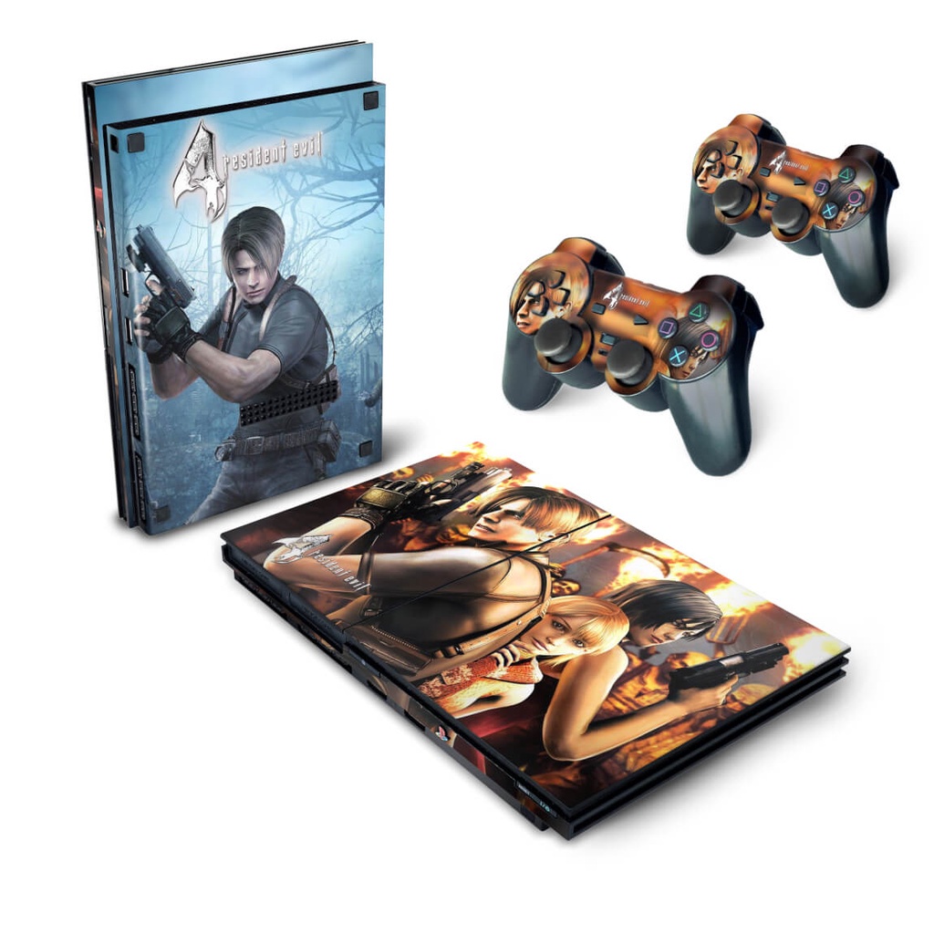 Skin PS2 Slim Adesivo - Resident Evil 4 | Shopee Brasil