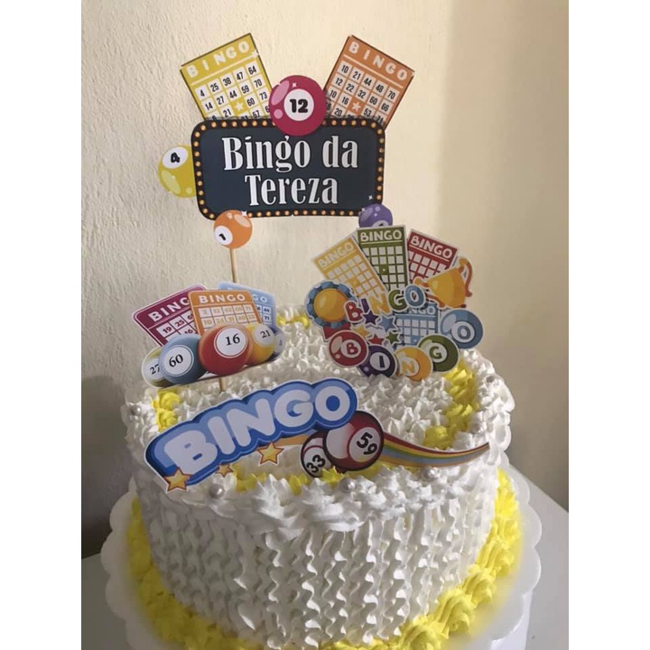 Topo de Bolo Toper para Bolo - Tema BINGO! | Shopee Brasil