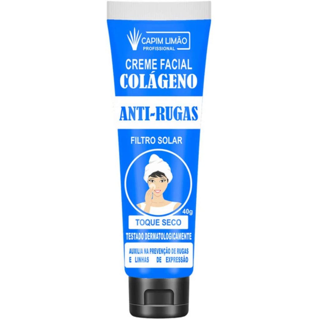 Creme Facial Anti Rugas Capim Limão 40g | Shopee Brasil