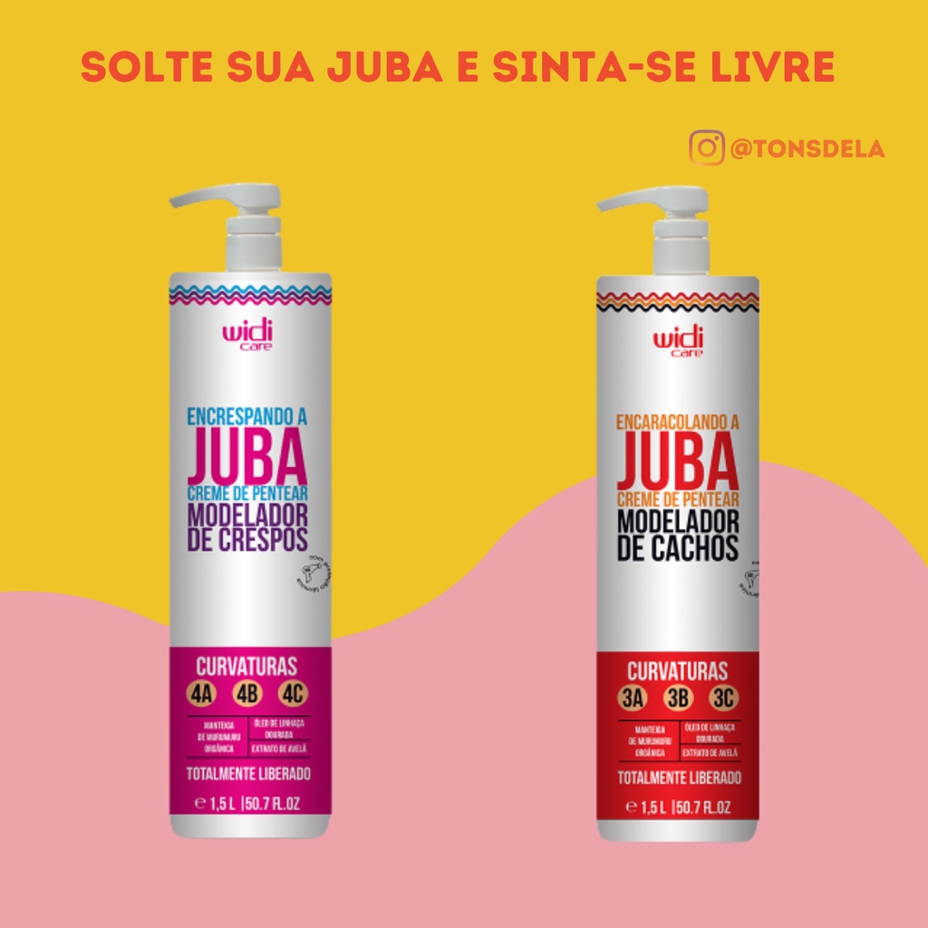 Linha Juba - Encaracolando a juba ou encrespando a juba 1,5l Widi Care ...