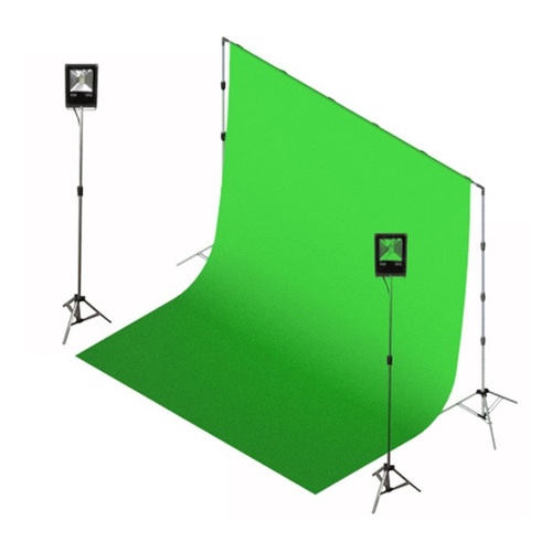 Suporte Fundo Infinito+2 Tripé Holofote+ Bolsa+chroma Key 3x2 ...
