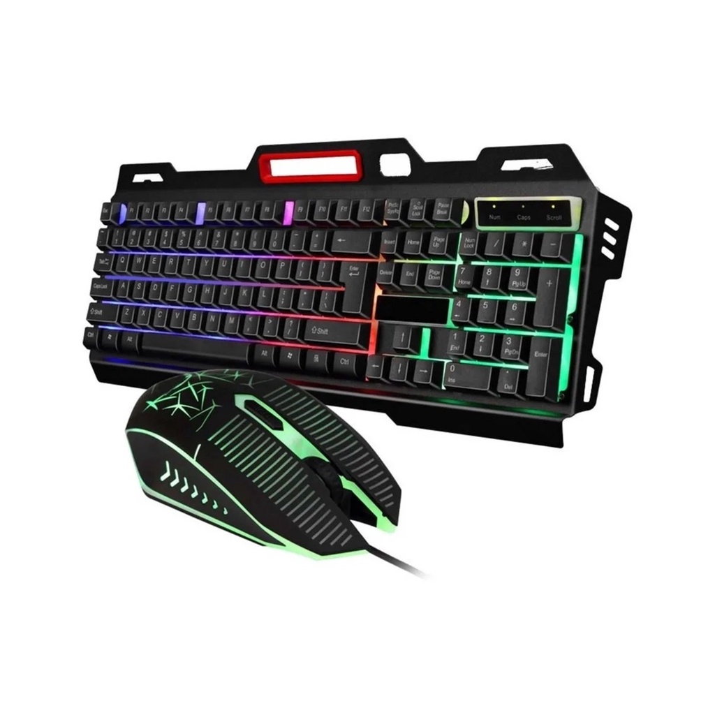 kit Teclado + Mouse Gamer Retroiluminado Mecânico Gamer Led Rgb Óptico ...