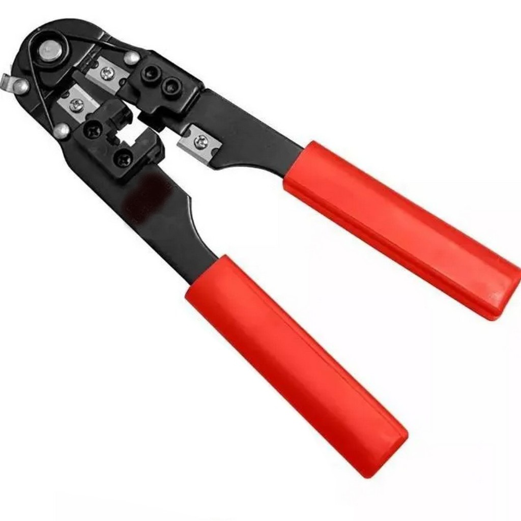 Alicate De Crimpar Conector Rj45 Rj12 Rj11 C/ Catraca Hy568r | Shopee ...