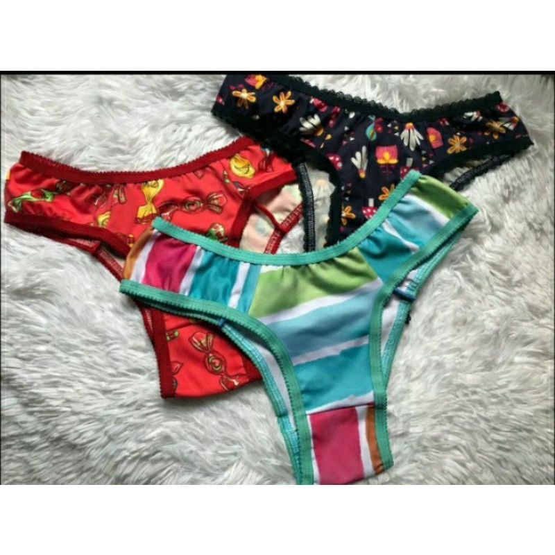 kit 10 calcinhas por 39,90 / calcinhas adulto/ calcinhas de lycra ...