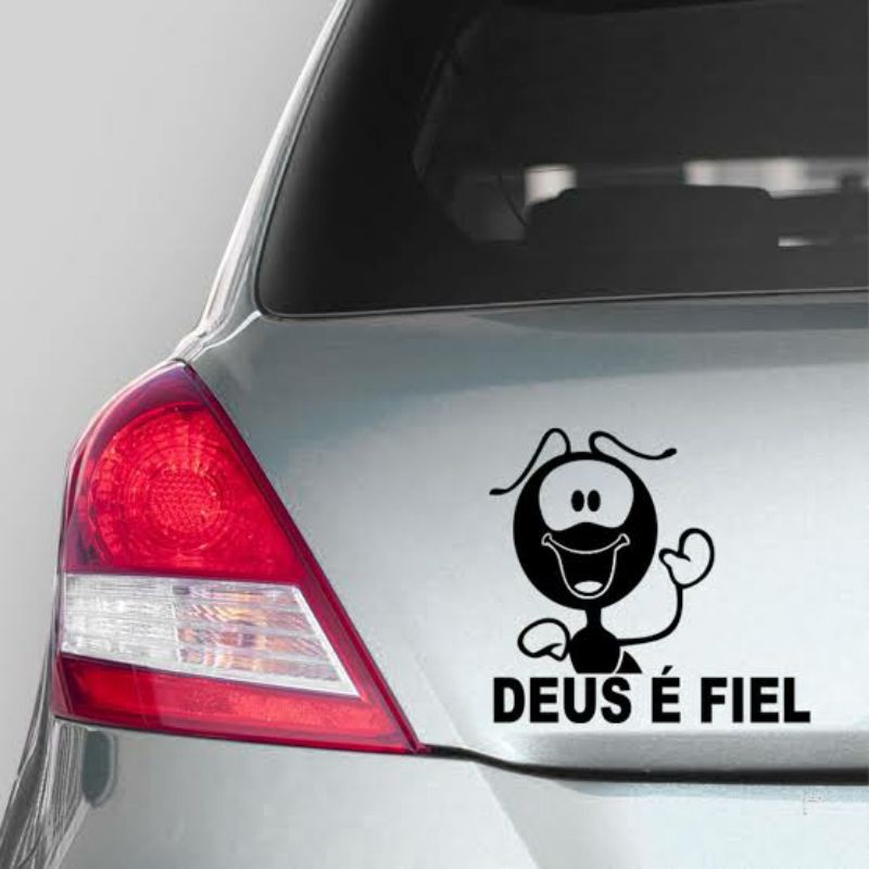 Adesivo Decorativo Frase Deus é Fiel - Adesivo Vinil Para Carro,Caminhão,Capacete,Geladeira ...