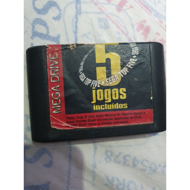 Sega top Five - Mega Drive | Shopee Brasil