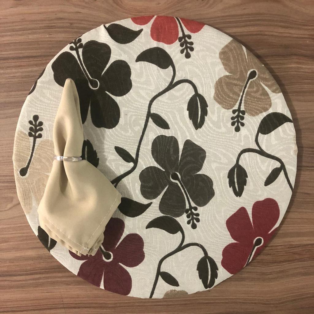 Capa De Sousplat Estampado 35cm Várias Cores Jacquard - Sousplat ...