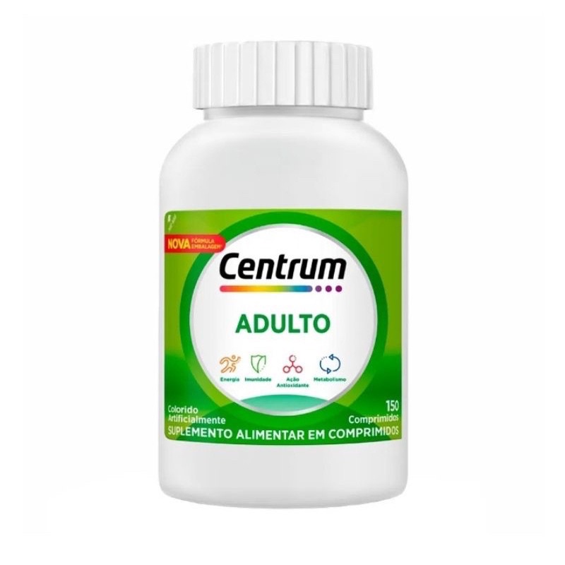 Centram Vitamina Adulto com 150 comprimidos | Shopee Brasil