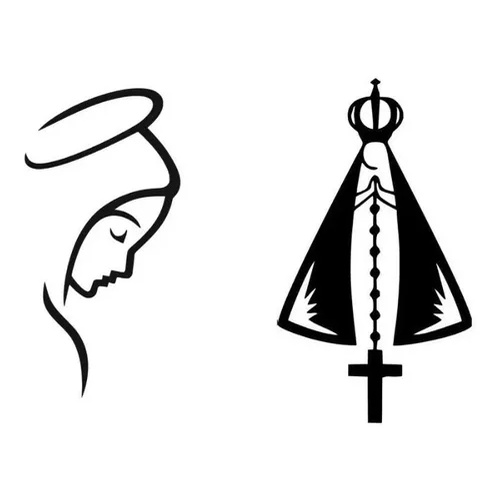 2 Adesivos Nossa Senhora Aparecida Carro Moto 15 X 8CENT | Shopee Brasil