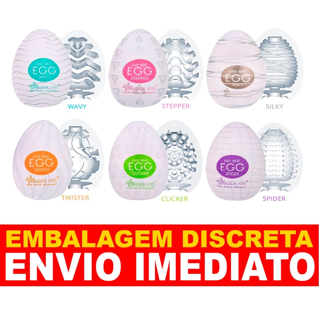Masturbador Masculino Egg Com Texturas Magical Kiss | Shopee Brasil