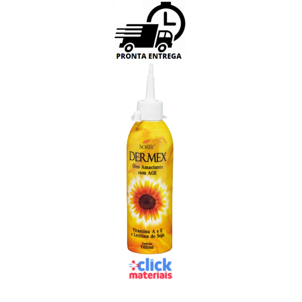 Óleo de Girassol DERMEX AGE Cicatrizante - 100ml/200ml | Shopee Brasil