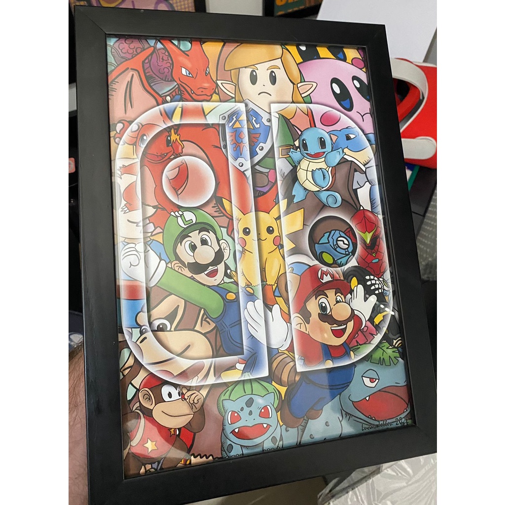 Quadro Decorativo Nintendo Switch | Shopee Brasil