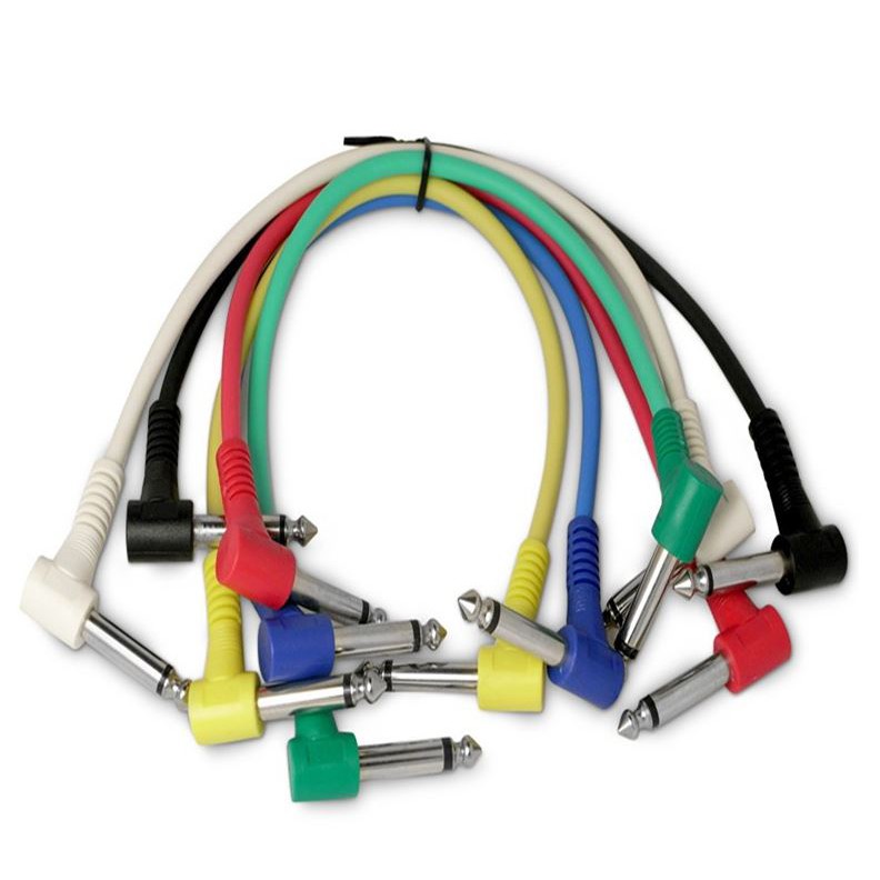 Kit 6 Cabos P10 P10 Cabo Guitarra Pedal Fonte Pedais Brasil | Shopee Brasil