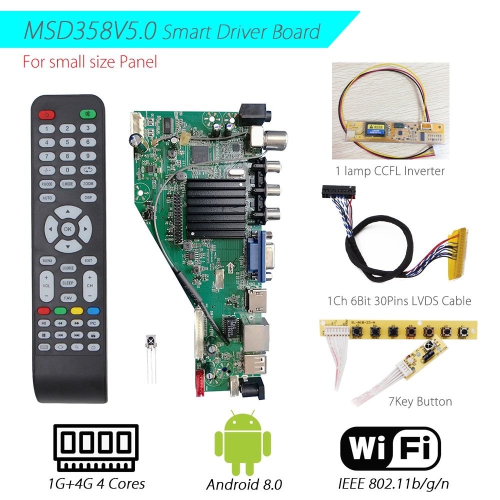 Placa Tv Lcd Led Universal C/android C/inverte Msd358v5.0 - Escorrega o ...