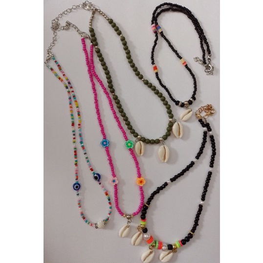 Colar Verão Moda Praia - Colar Búzios Artesanal | Shopee Brasil