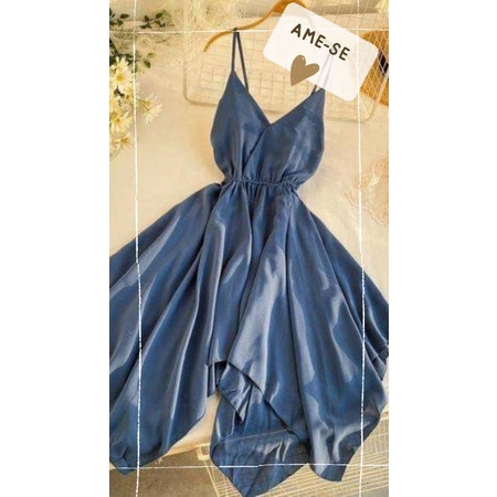 Vestido Agapantus Com Decote Em V Tecido Plano Viscose/cedinha | Shopee ...