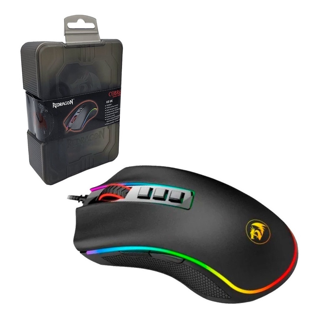 Mouse Gamer Redragon Cobra M711 Rgb 10000 Dpi 7 Botoes Programavel ...