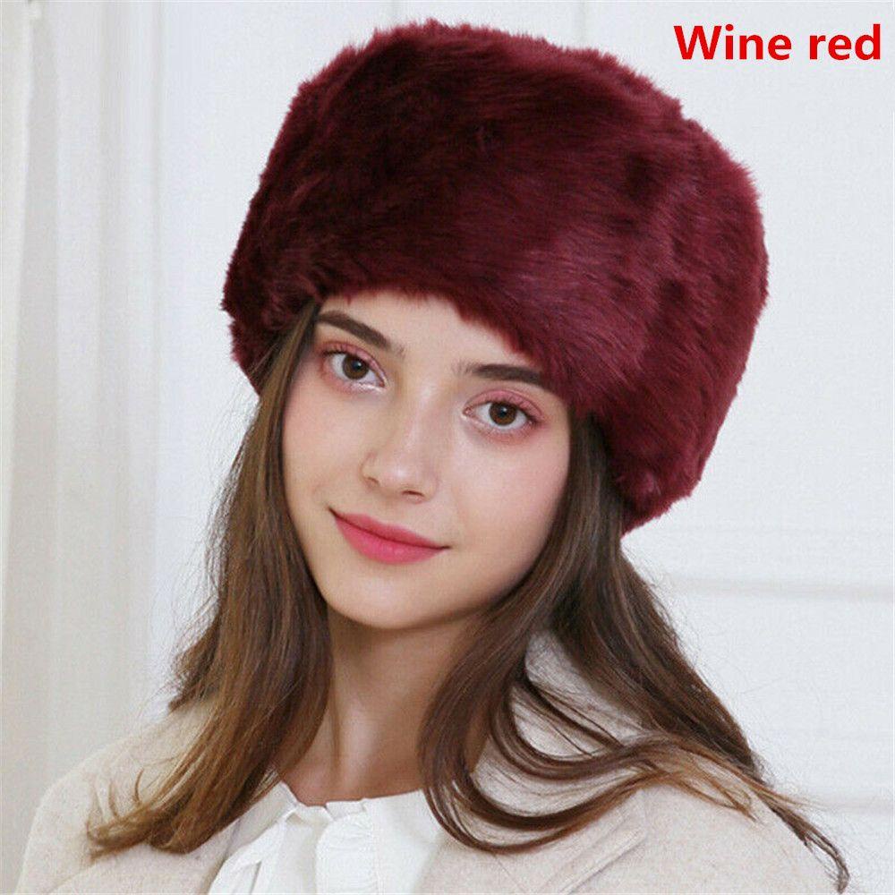 LOVUR Chapéu De Pele Falsa De Inverno Cossack Russo Pelúcia De Luxo ...