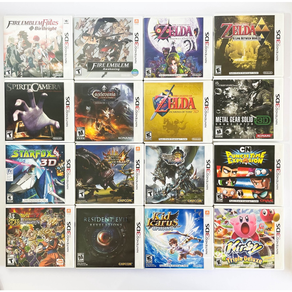 Jogos Nintendo 3DS Zelda Ocarina Majoras Between Worlds Fire Emblem Awakening Birthright Monster ...