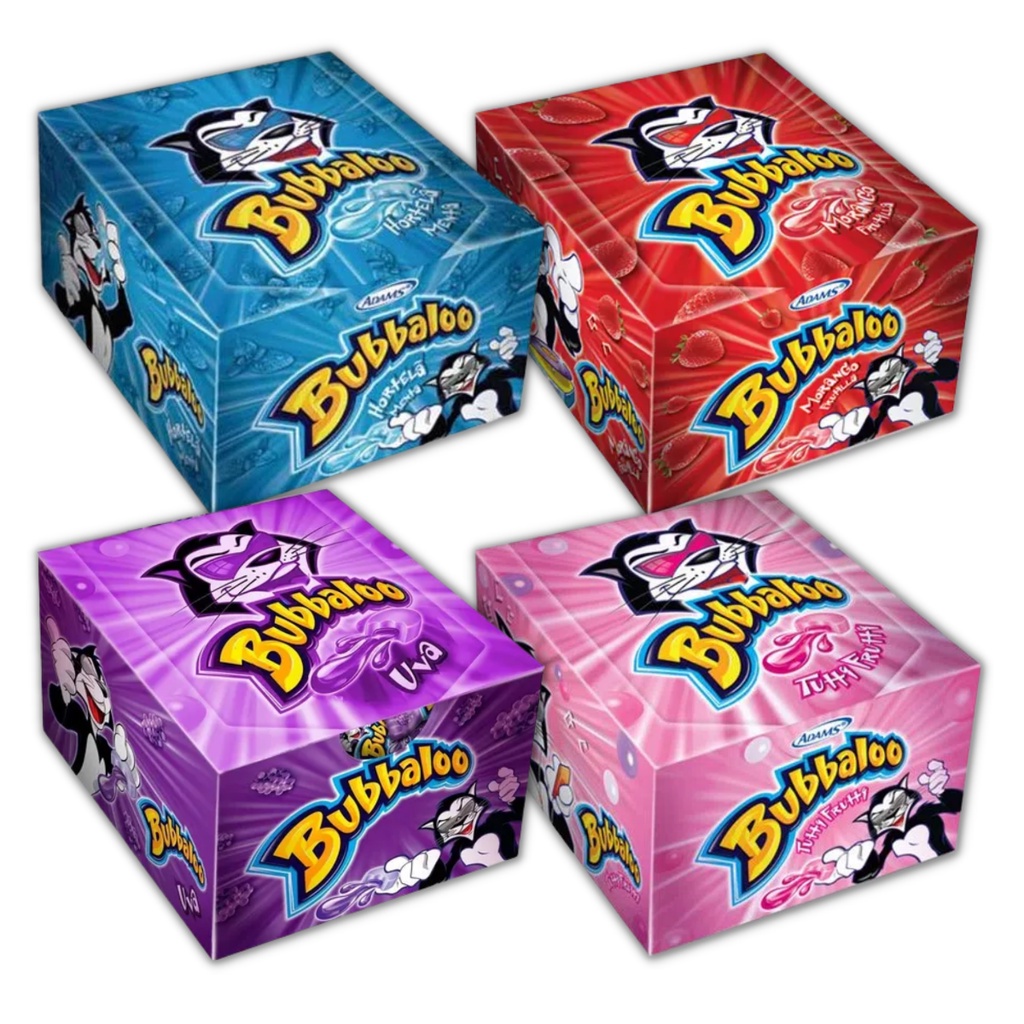 Chiclete Bubbaloo Caixa com 60 Unidades Sabores | Shopee Brasil