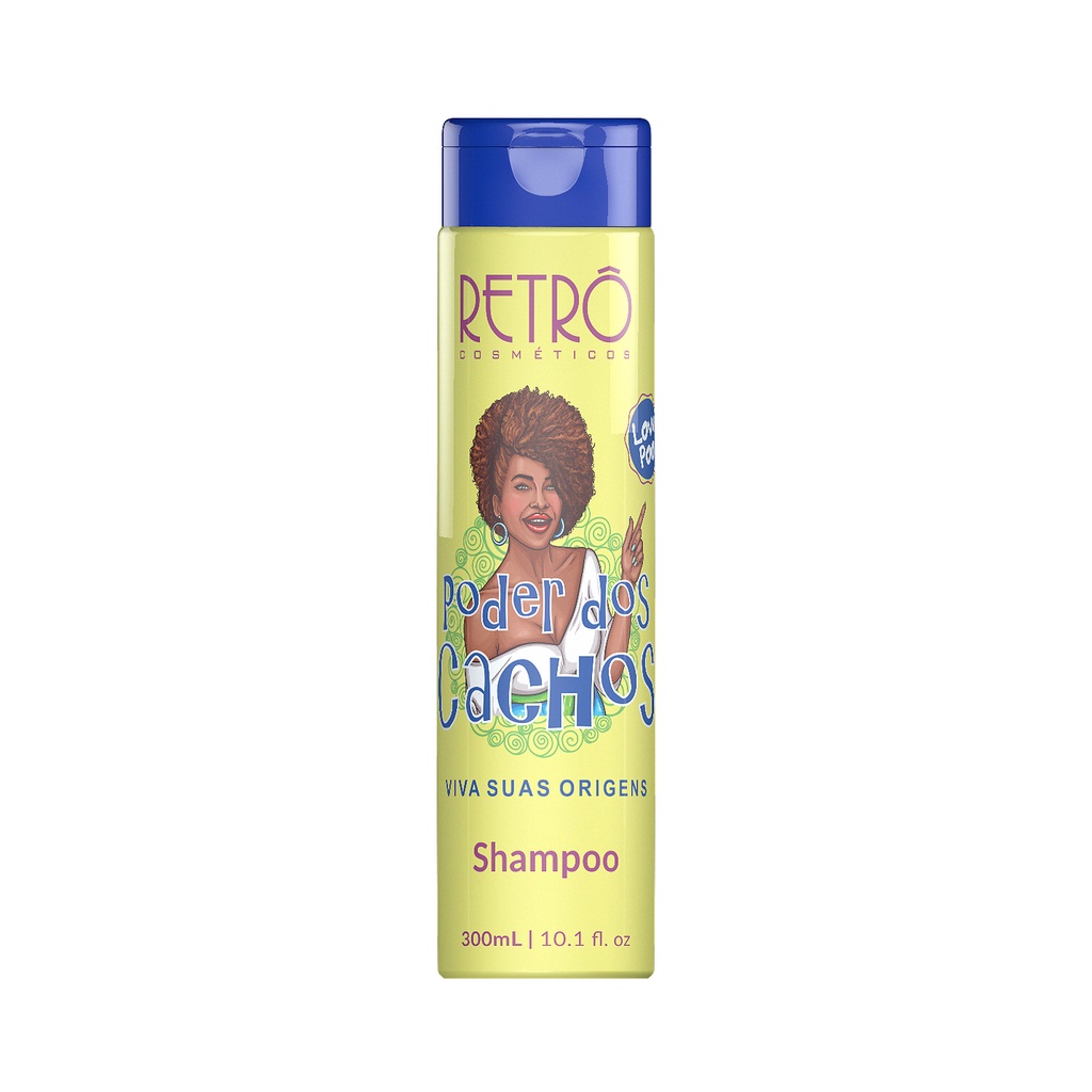 Retro Poder Dos Cachos Shampoo 300ml | Shopee Brasil