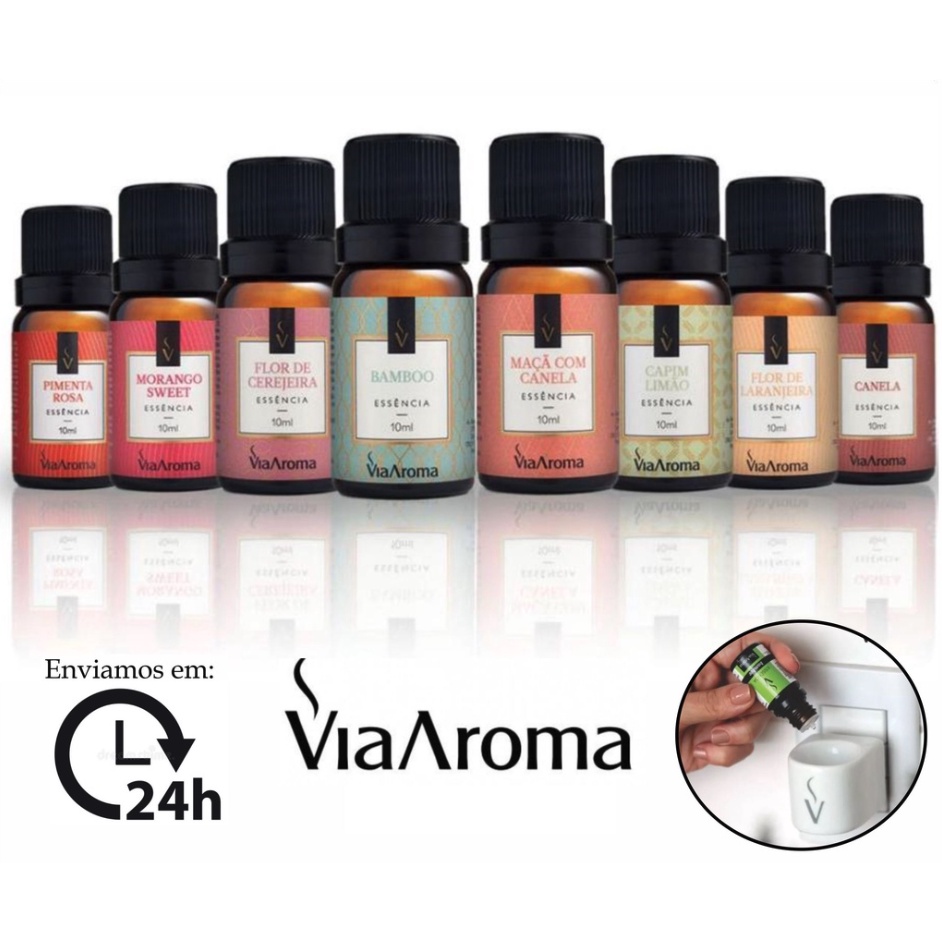 Essência Via Aroma 10ml Clássica ORIGINAL Para Aromatizador de Ambiente ...