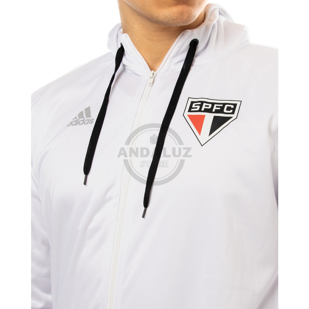 Jaqueta Corta Vento SP Tricolor Preto Masculino | Shopee Brasil