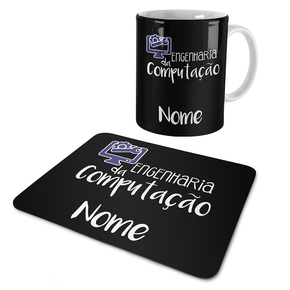 kit personalizado para presente caneca e mouse pad engenharia da ...