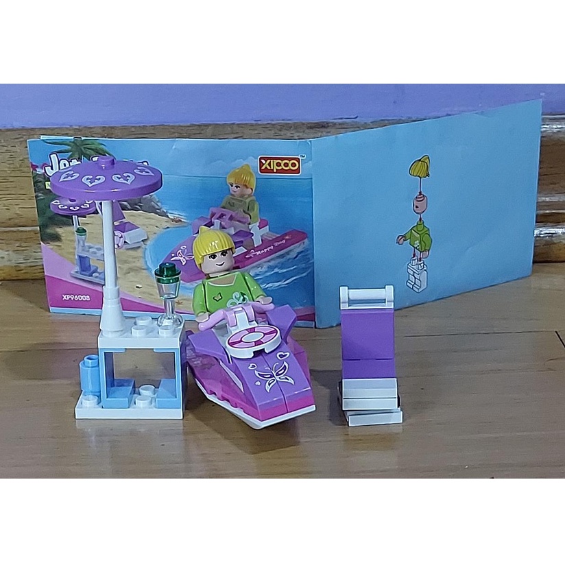 Brinquedo blocos de Montar (LEGO) - Xipoo - Menina de JetSki | Shopee ...
