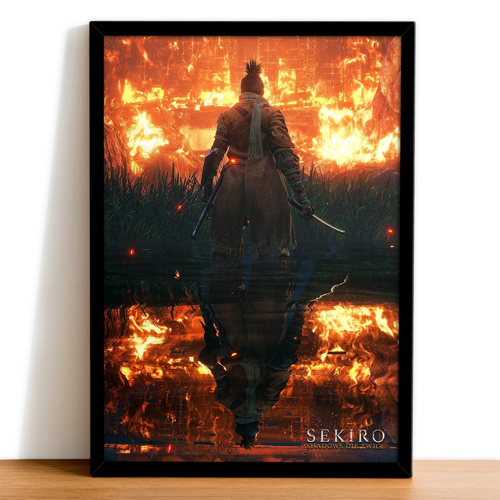 QUADRO SEKIRO SHADOWS DIE TWICE A4 (24x33 cm - Com vidro) | Shopee Brasil