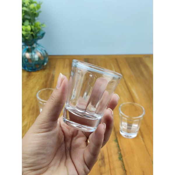 Jogo Com 6 Unidades De Copos Para Shot/dose De Vidro Faces 56ml - Lyor | Shopee Brasil