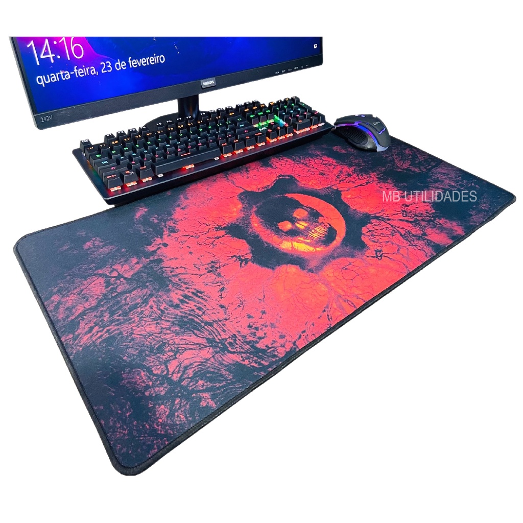 Mouse Pad Gamer Extra Grande Para Teclado E Mouse Novos Modelos ...