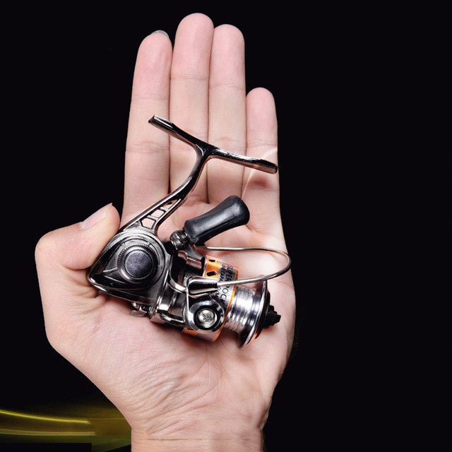 Mini Spinning Reel Outdoor Ice Fishing Sea Rock Raft Angling Rod Gear ...