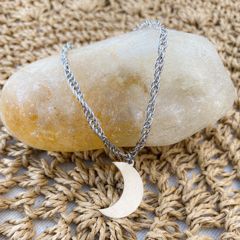 PULSEIRA LUA - CORRENTE GROSSA | Shopee Brasil