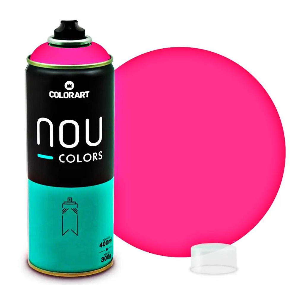 Tinta Spray Pink Maravilha Luminoso Neon Fluorescente Nou Graffiti ...