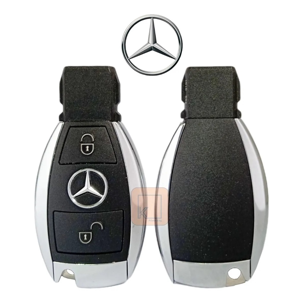 Carcaça Chave Mercedes Bens C 180 C200 C300 C43 C63 COM 2 BOTÕES ...
