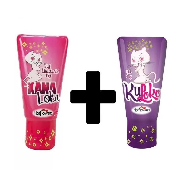 KIT Ku loco + Xana Loka Gel Excitante Feminino 15g 4 em 1 +Orgasmo ...