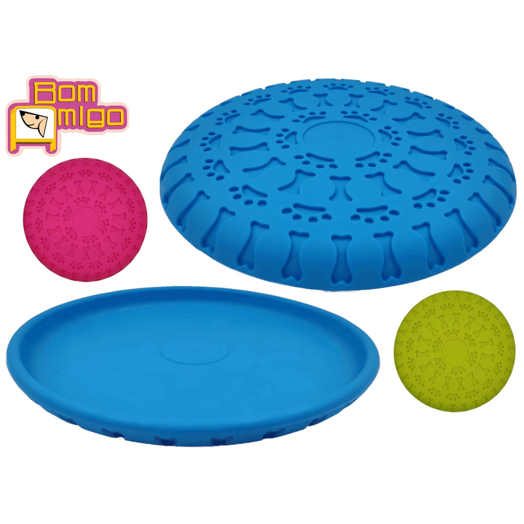 Disco Frisbee para Cachorro e Pets - Bom Amigo | Shopee Brasil