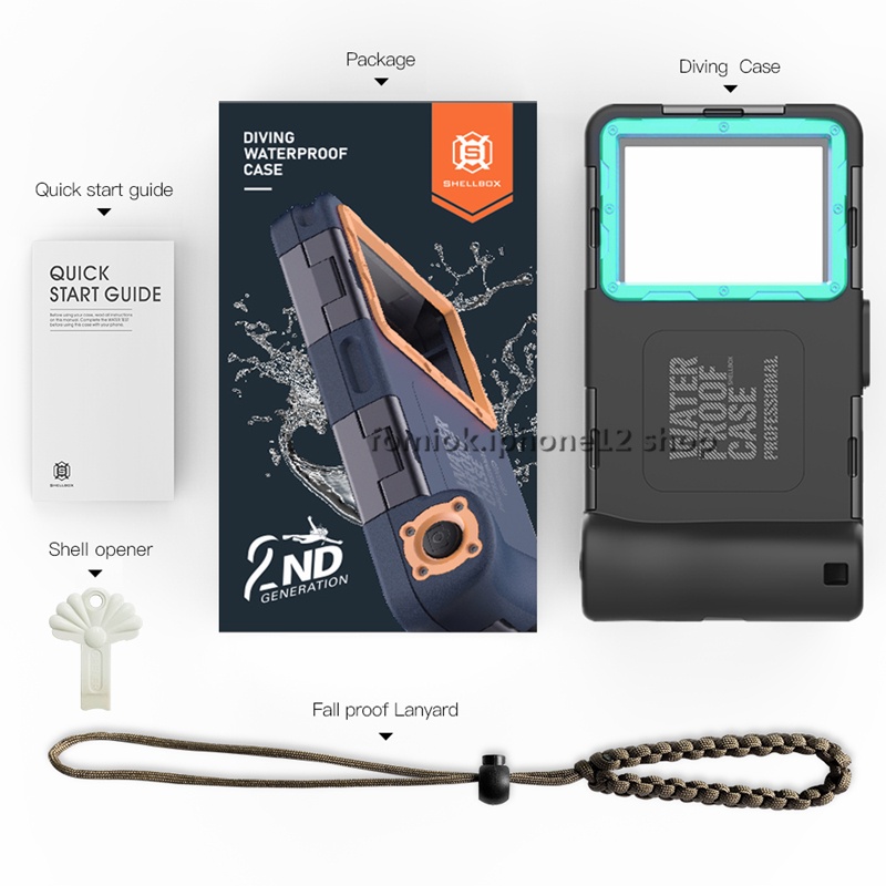 [SHELLBOX] 2023 NEW Upgrade Summer 15M Depth Professional Mergulho Capa ...